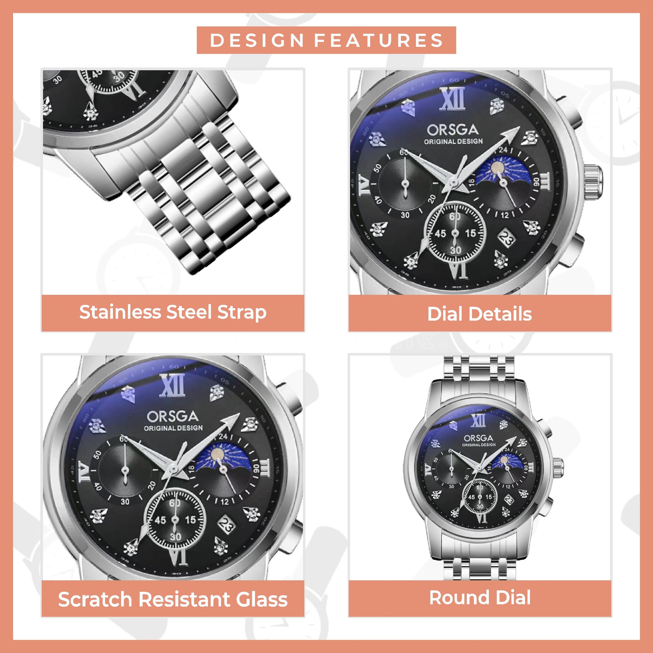 LEGEND Analog Men's Watch - Black Dial – ORSGA